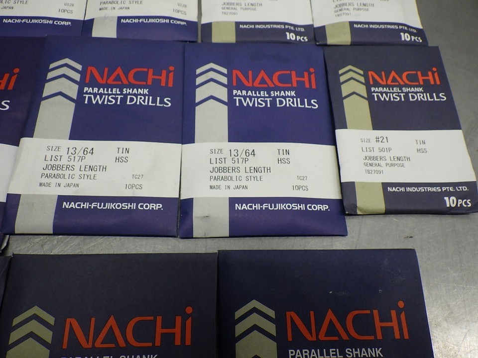 Lot of 230 NEW! Assorted NACHI HSS Twist Drills (As Shown) | eBay