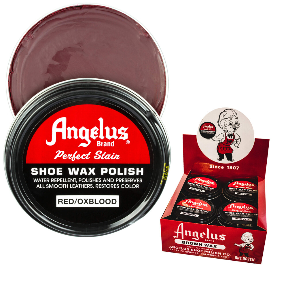 Angelus Shoe Polish Perfect Stain Leather Shoe Boot Wax Creamy 60ML ...
