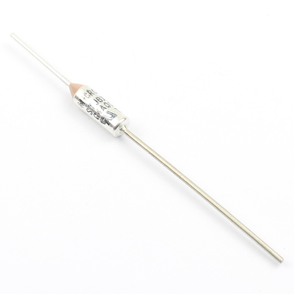 20Pcs Microtemp Thermal Fuse 72℃ Cutoff 10A 250V G4A00 Axial Lead Links ...