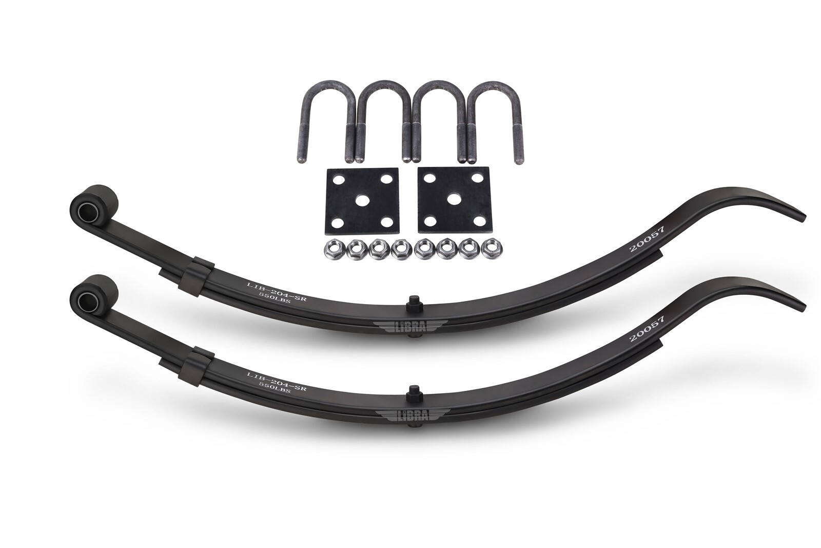 LIBRA Trailer Leaf Spring 2 Leaf Slipper 550lb Cap for 1100lbs Axle & U ...