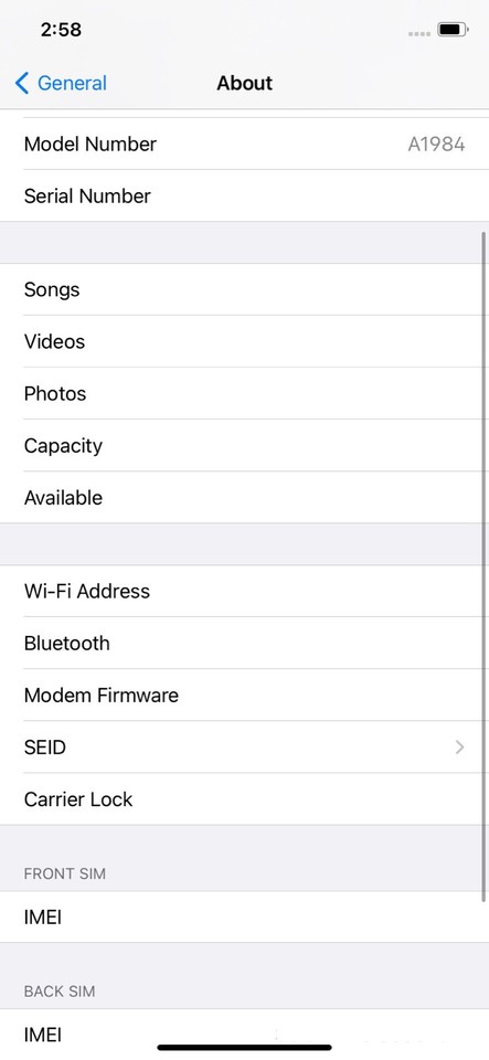 Apple iPhone XR Physical Dual Sim Modification A1984 A2108 Two Nano SIM ...