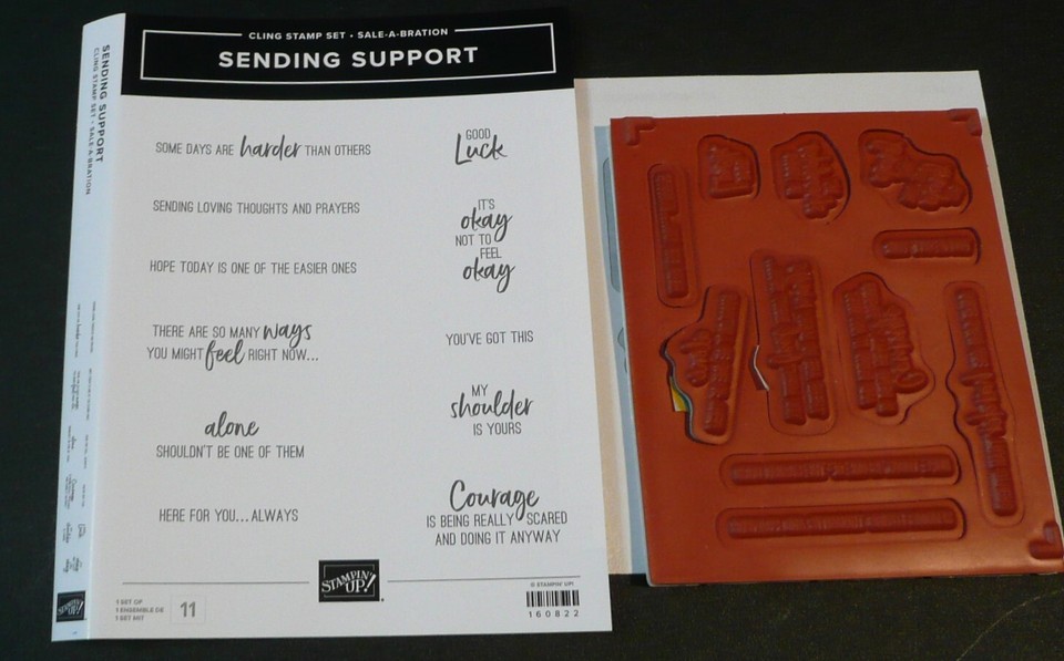 Stampin' Up! Sending Support Stamp Set, retired, used | eBay