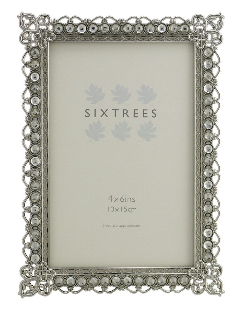 Ornate Silver Picture Frame 48mm 'Studio' Antique Silver Leaf Frame