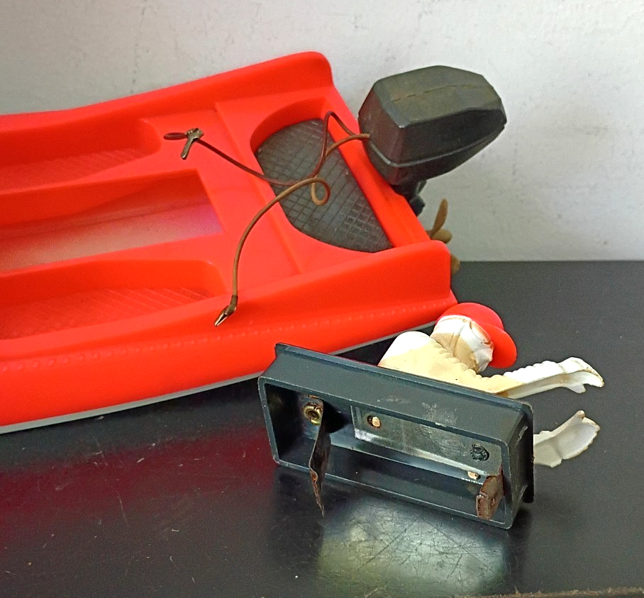 Vintage Toy Racing Outboard Hydroplane Motor Boat. 10 In Long. | eBay