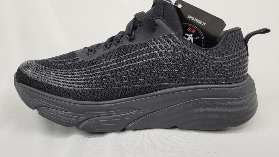 Shoes Women Work Slip Resistant Mesh Black Comfort Cushion Extended ...