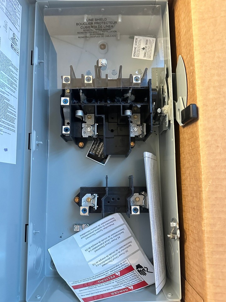 NEW Eaton DG223NRB-00PV 100A 2Ph GD Fusible Switch w Neutral 240V Nema ...