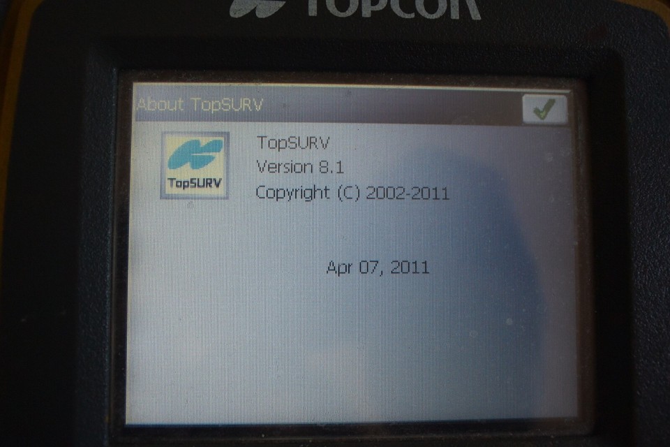 Topcon Model FC2500 Color Data Collector 2.4GHz with TopSURV 8 Software ...