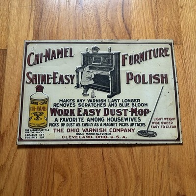RARE TIN TOC SIGN, CHI NAMEL CHINAMEL , OHIO VARNISH CO EARLY 20s 30s ...