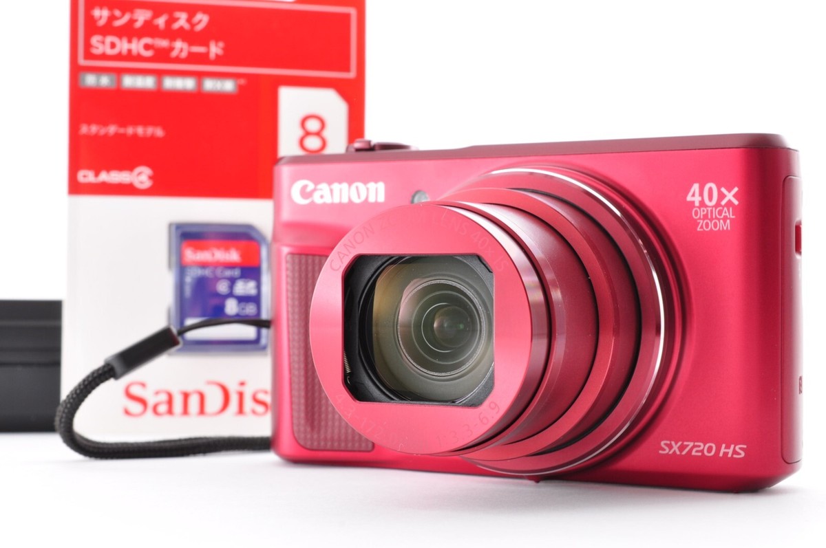 Canon PowerShot SX720 HS Red w/ SD card Excellent+++ 20.3MP Canon PowerShot SX720 HS Red w/ SD card Excellent+++ 20.3MP
