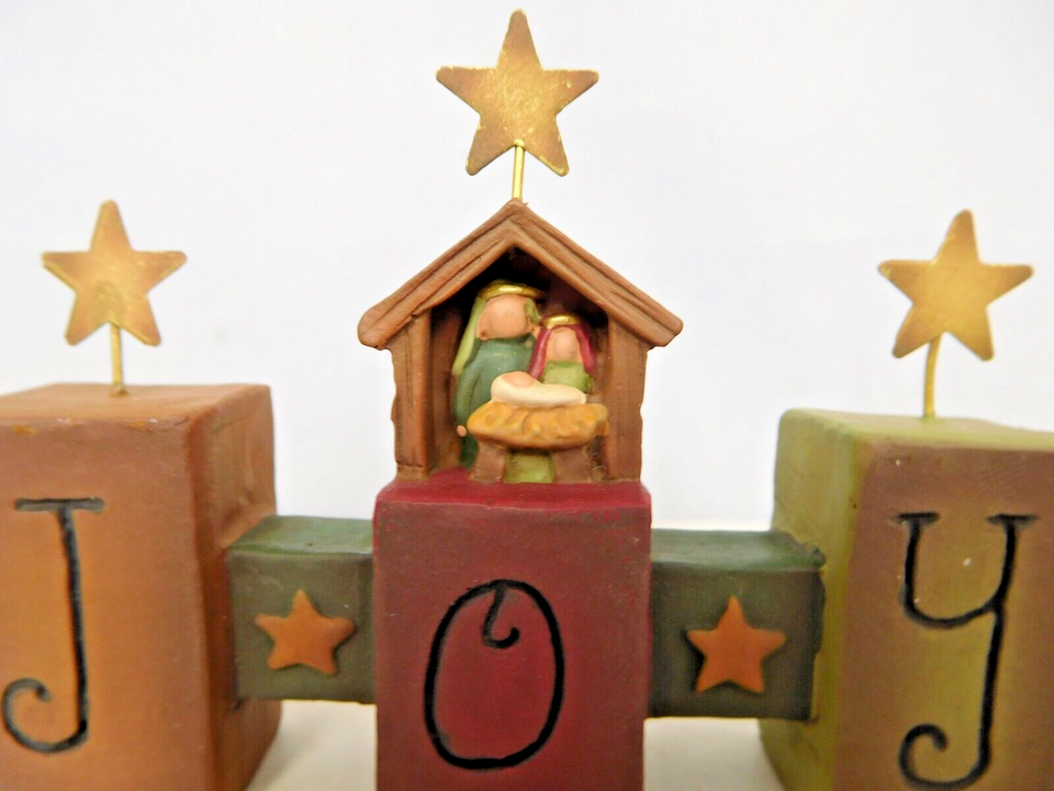 Mini Joy block with the nativity in the middle - New by Blossom Bucket ...