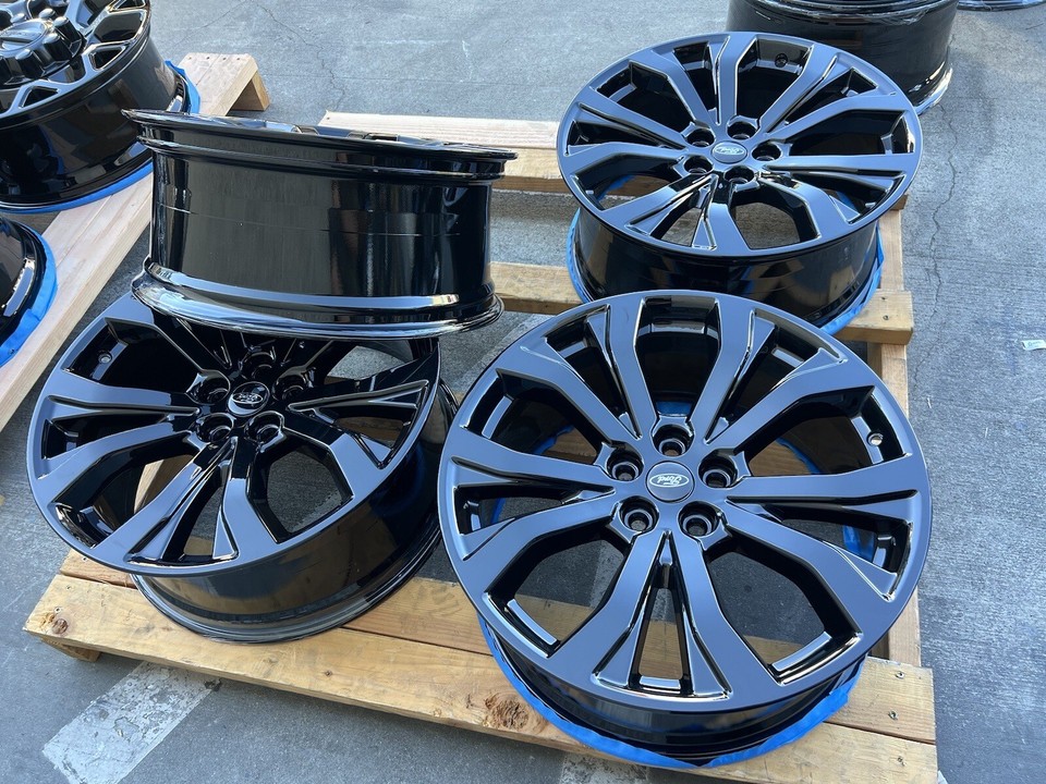 20” Ford Explorer ST Sport Stock Factory OEM Black Wheels Rims Rines ...