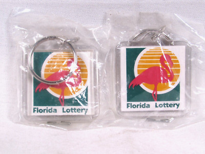 RARE Florida Lottery Pink Flamingo Key Ring Keychain NEW OLD STOCK ...