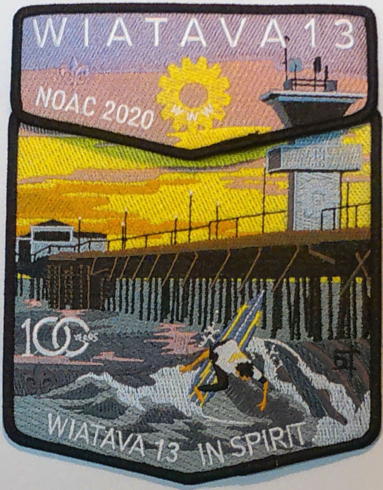 WIATAVA OA LODGE 13 BSA ORANGE COUNTY 100TH ANN 2020 NOAC 2-PATCH SURFER MINT! | eBay