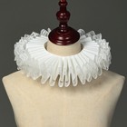 Elizabethan Ruff Collar Victorian Glitter Ruff Collar Renaissance Neck ...