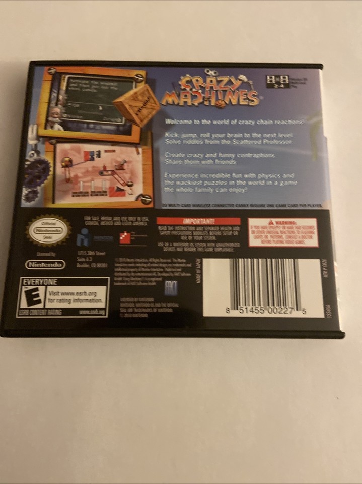thinkSmart Crazy Machines - Wacky Problem Solving Nintendo DS Complete ...