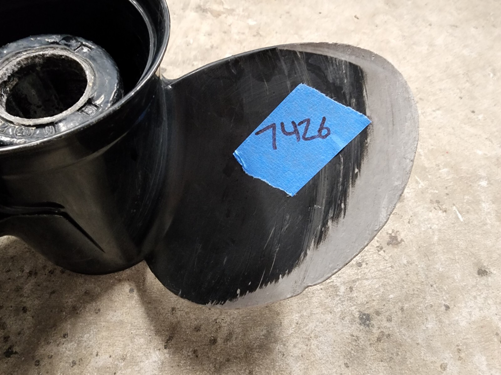 ALUMINUM 13 1/4" X 17P MERCURY BLACK MAX PROP, 48-77344A45 17P, FLO ...