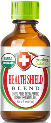 Organic Health Shield Essential Oil Blend (100% Pure - USDA Certified ...