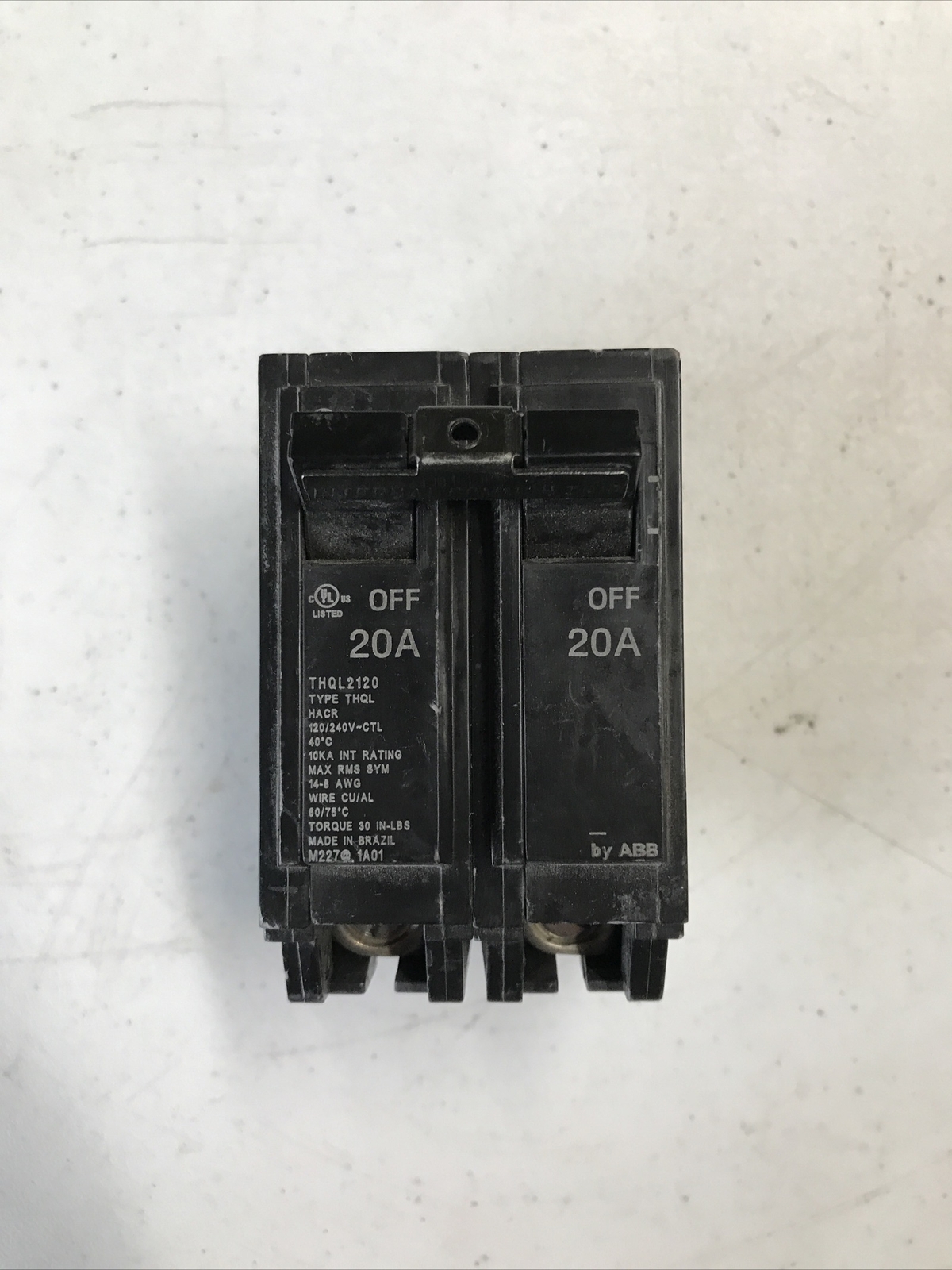 General Electric THQL2120 Circuit Breaker: 20-Amp - Two Pole - 120/240 ...