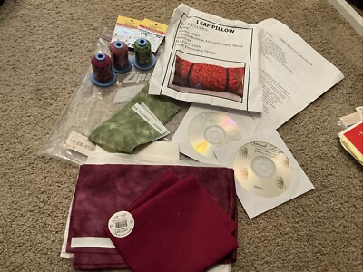 Zundt Design Swiss Embroidery Designs LEAF PILLOW KIT & Zundt CD ...