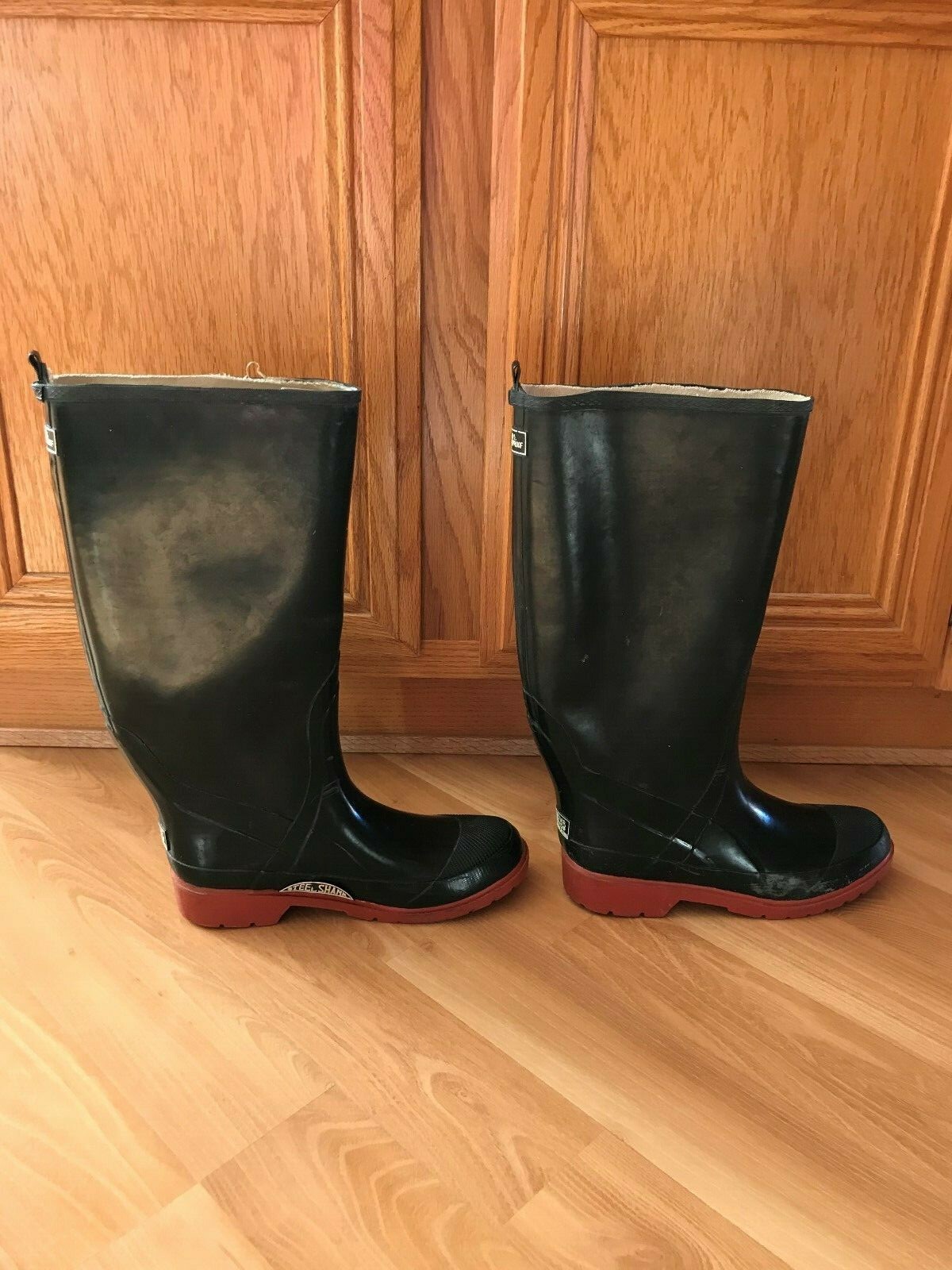 Men’s Pre Owned Weather Spirits Black Waterproof Boots with Steel Shank ...