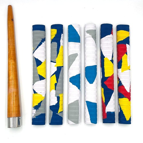 Soft Rubber Cricket Bat 6 Grips with 1 Wooden Grip Cone US | eBay