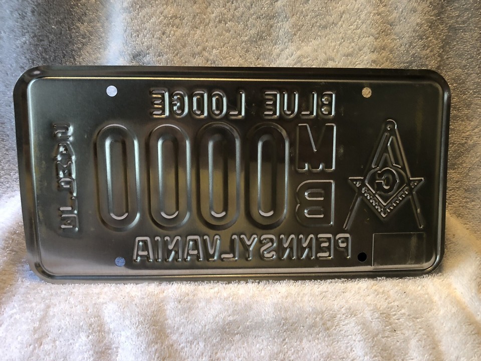 Vintage 1996 Pennsylvania Sample License Plate Blue Lodge | eBay
