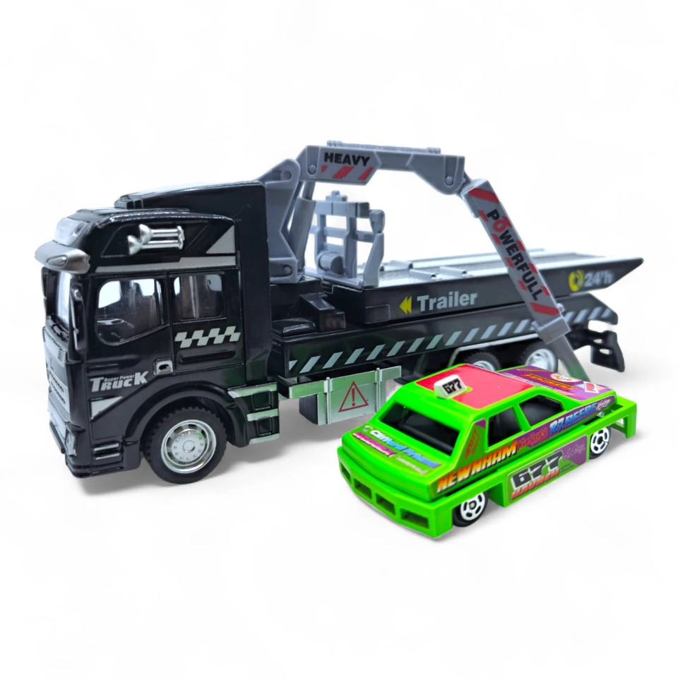 Die-Cast Recovery Truck Vehicle Toy Model - Working Hiab and Tilt and ...