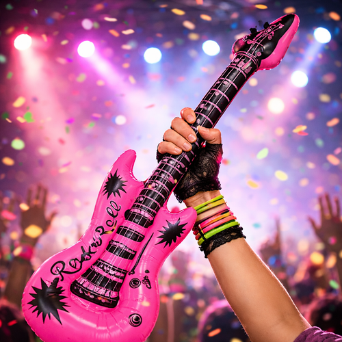Inflatable Music Instruments Fancy Dress Prop Blow Up Karaoke Party ...