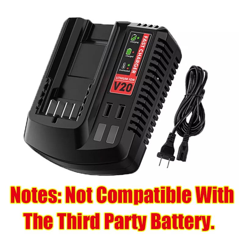 2 Pack 20V V20 2.0Ah For Craftsman 20Volt MAX Li-ion Battery CMCB202 ...