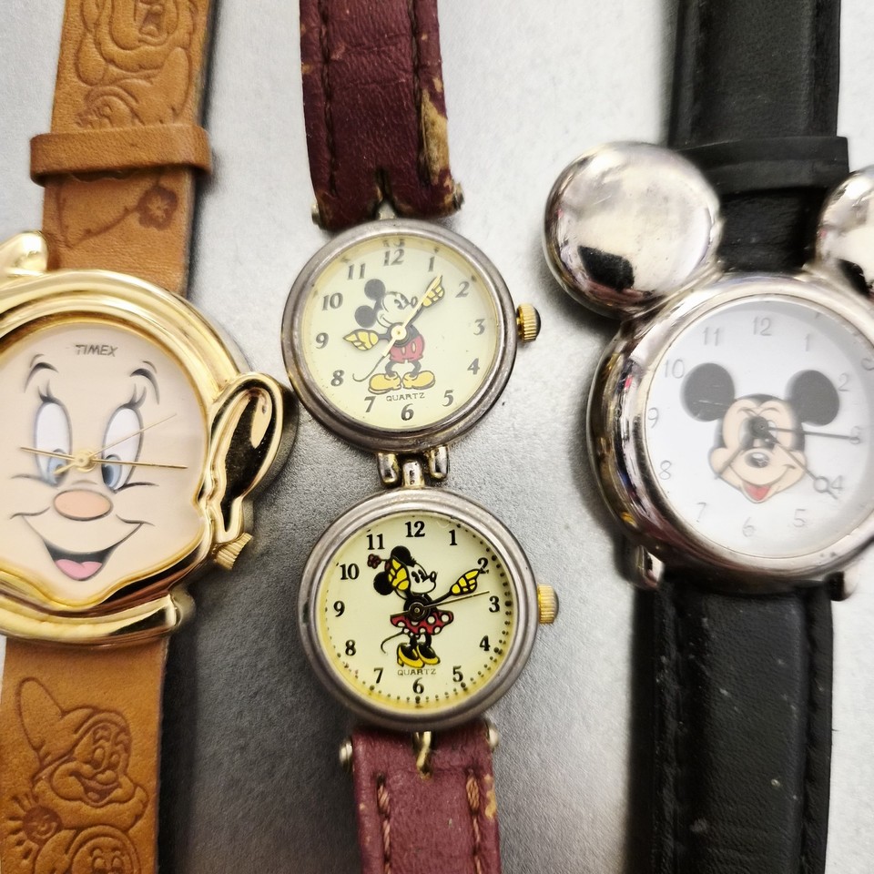 Lot of Mickey Mouse Rare Dual Time disney watches B17 | eBay