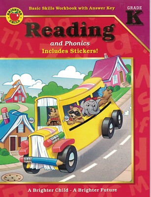 Brighter Child - Reading and Phonics (+ Stickers) Workbook & Answer Key ...