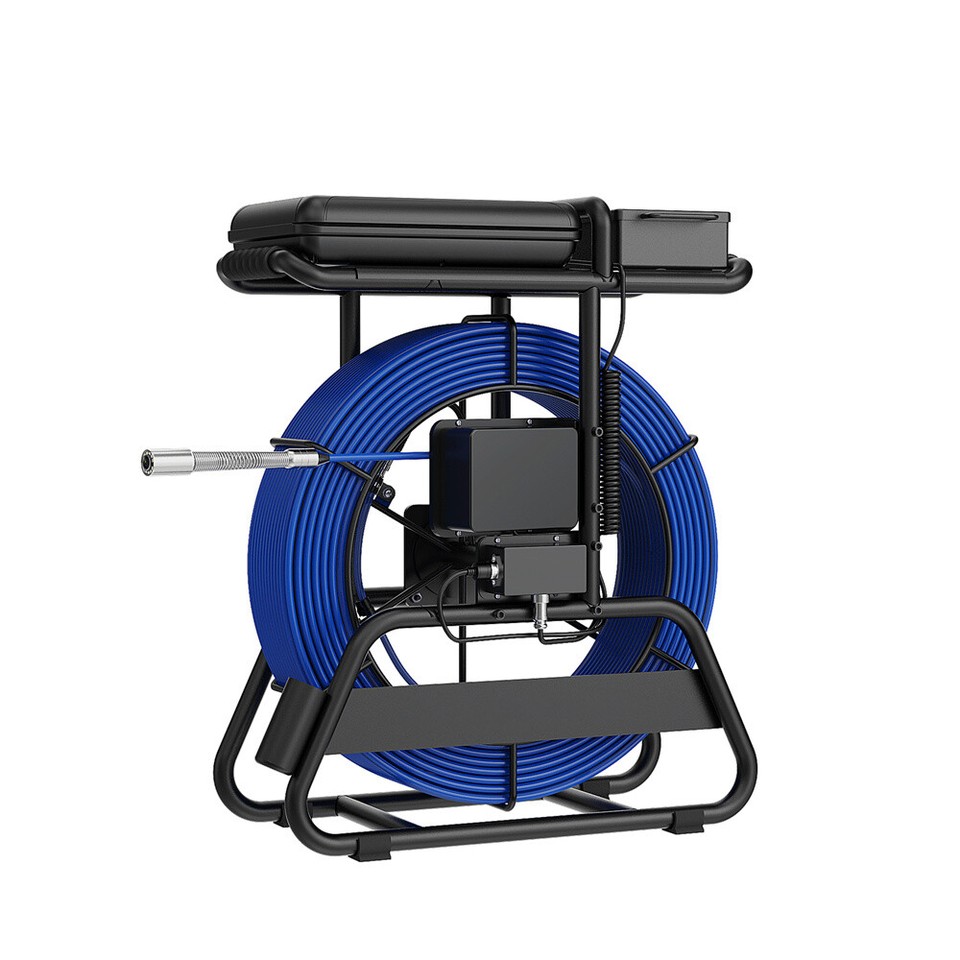 Sewer Pipe Inspection Camera+512HZ Self-leveling Camera 7C cable brake ...