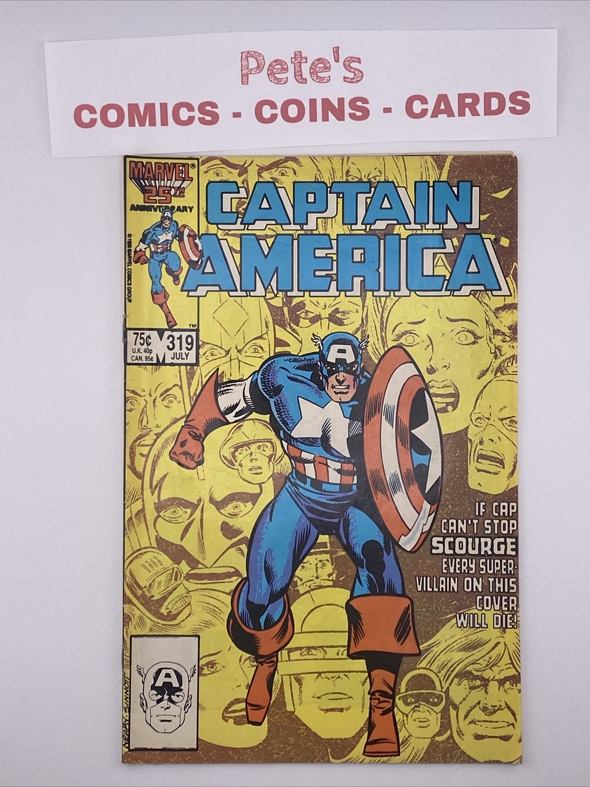 Captain America #319 Marvel Comics 1986 Death of Jaguar & Cyclone | eBay