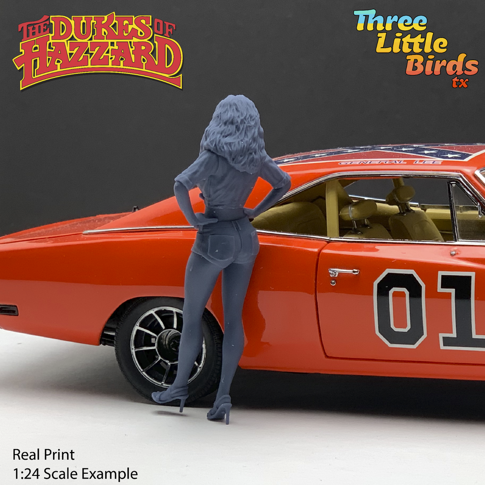 Dukes of Hazzard Daisy Duke Custom Resin Figure Diorama Unpainted ...