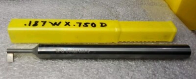 .187" W X .250" DEEP OF CUT X 3/4" REACH, .450" MIN HOLE, CARBIDE ...