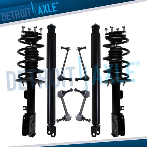 AWD Front Struts Springs Rear Shocks Sway Bars for 2011 2012 2013 Ford ...