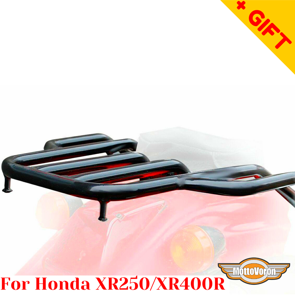 For Honda XR400 XR250R Motard XR250 Baja Rear Luggage Rack | Black ...