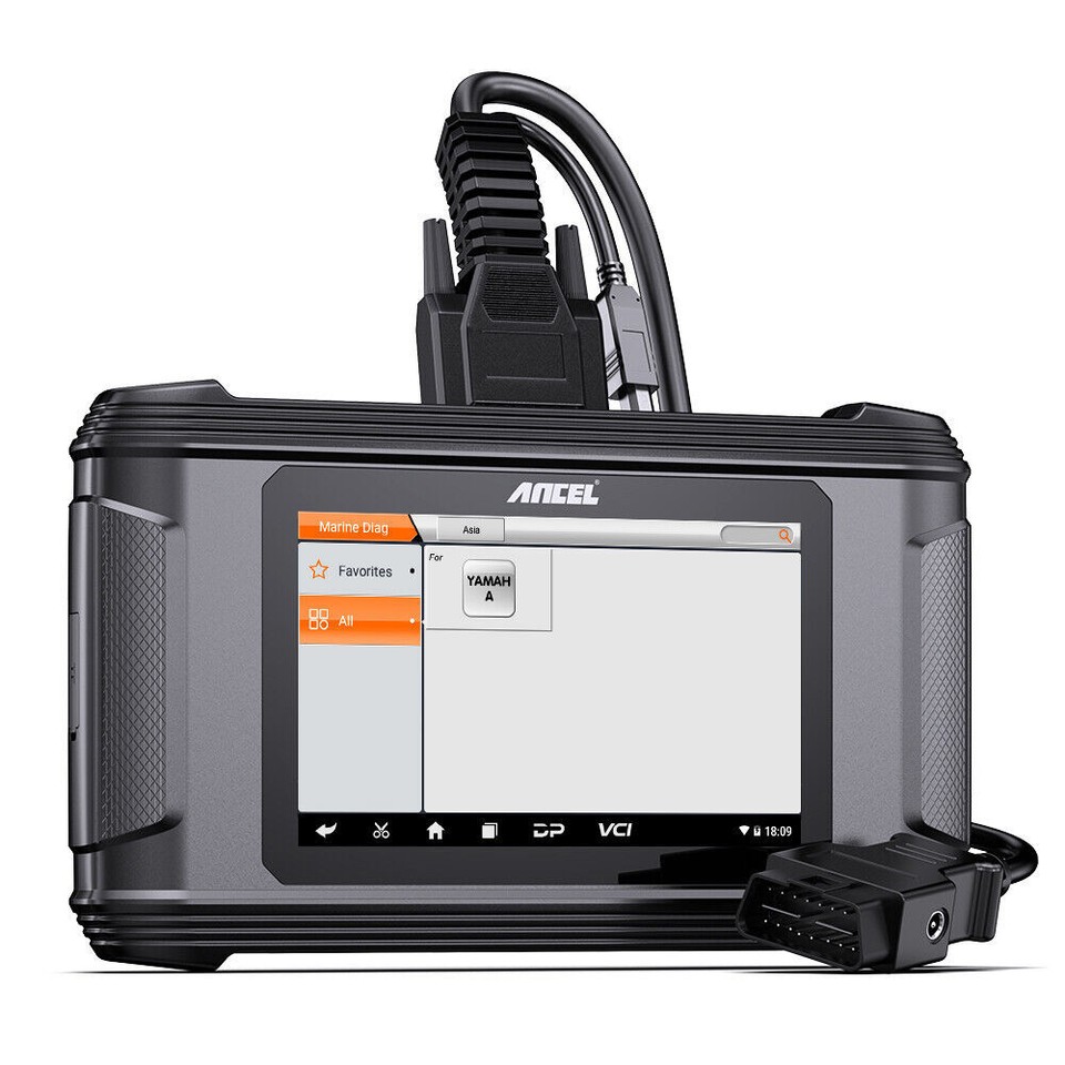 ANCEL MR500 Outboard Fault OBD2 Scanner Maritime Diagnostic Tool Fit ...