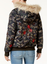 AMERICAN RAG Womens Juniors XS Floral CAMO BOMBER JACKET Faux Fur Hood ...