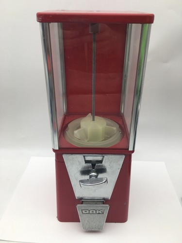 Vintage Oak 10 Cent Tab Gum Vending Machine Dime Vend Bazooka Gum Style ...