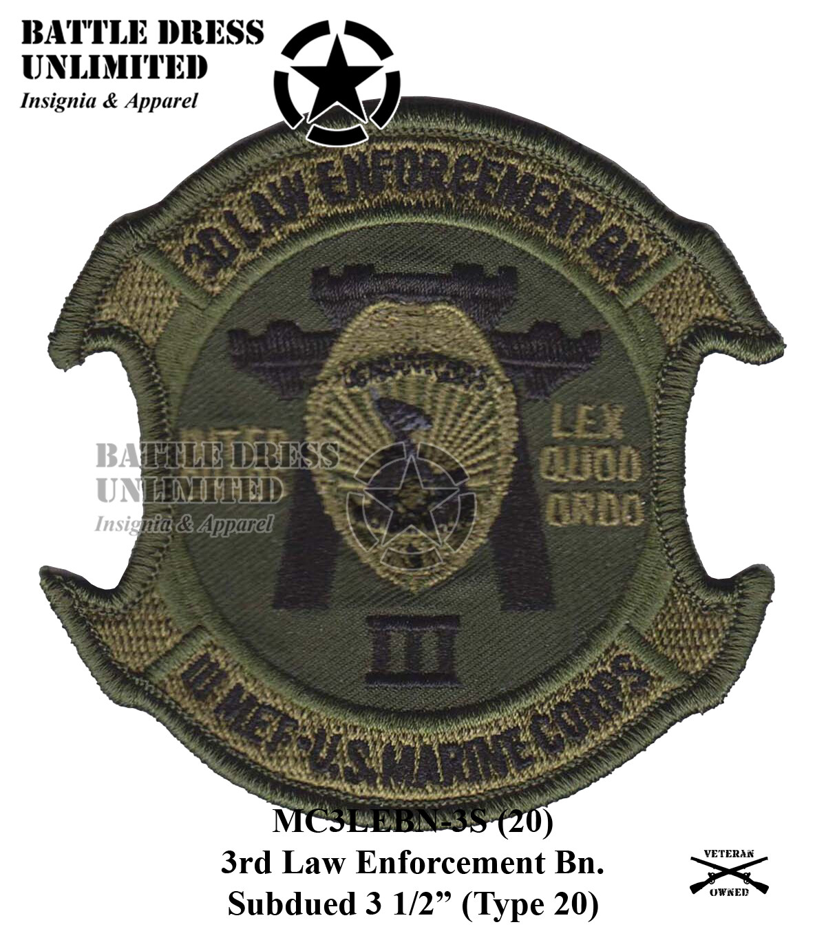 Military Police 1st 2nd 3rd 4th Law Enforcement Battalion Patches MP ...