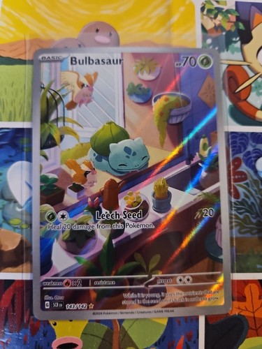 Bulbasaur 143/142 illustration Rare Stellar Crown Pokémon TCG - NM/Mint ...