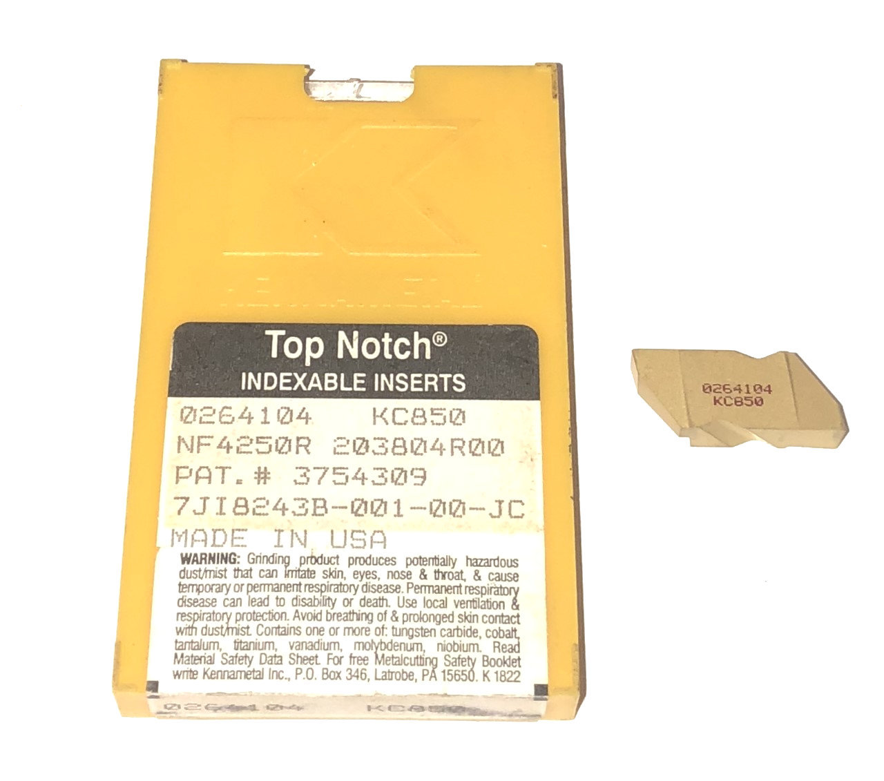 5 KENNAMETAL NF4250R TOP NOTCH CARBIDE INSERTS KC850 GRADE | eBay