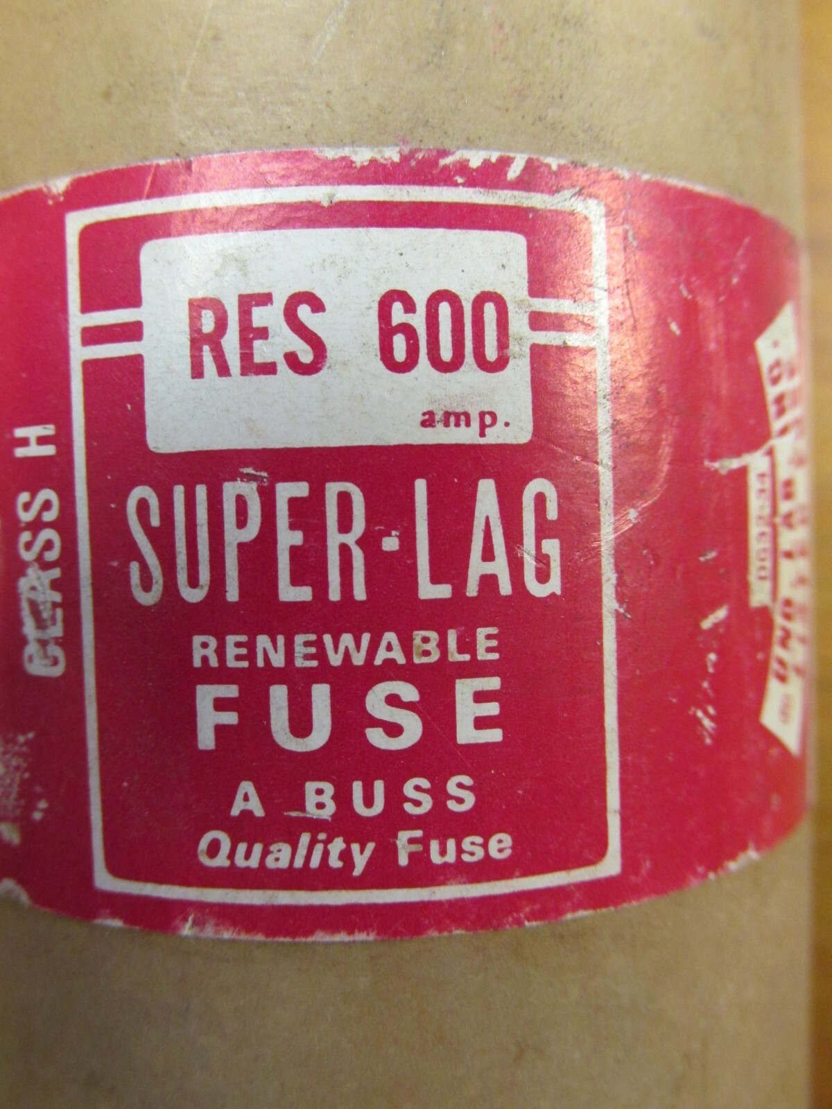 BUSSMANN SUPER-LAG RENEWABLE FUSE 600A, CAT# RES600 ... YF-549 | eBay