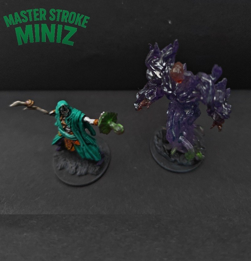 Well painted Dungeons & Dragons Nolzur`s Allip & Deathlock miniatures ...