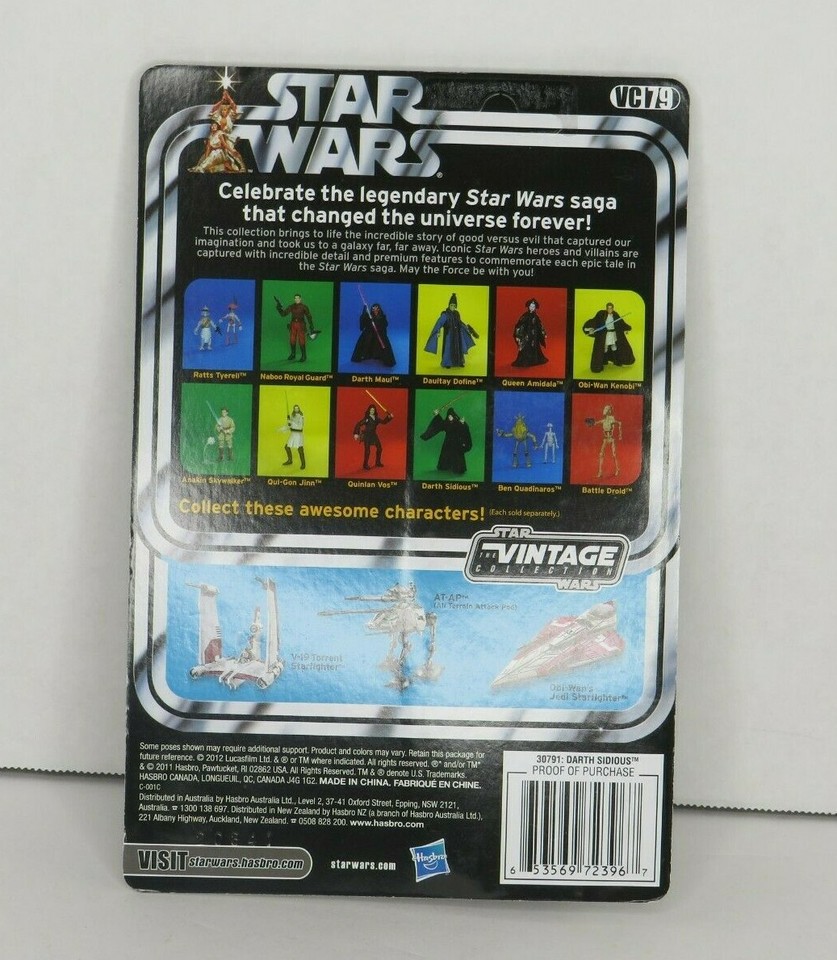 Darth Sidious 2011 STAR WARS Vintage Collection VC79 MOC UNPUNCHED | eBay