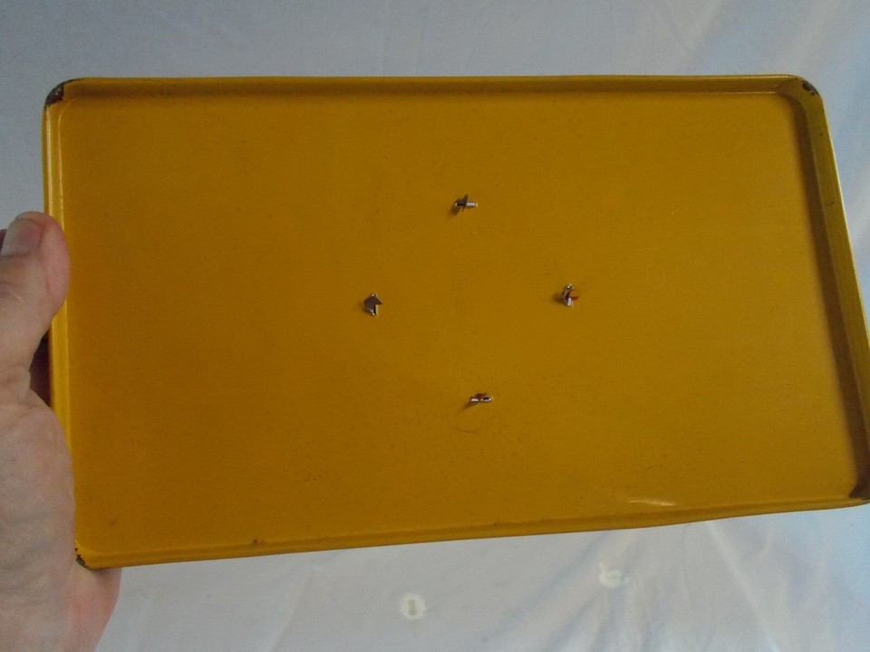 Vtg Unique Art SKY RANGERS Tin Wind Up Toy Airplane & Zeppelin w/ Box ...