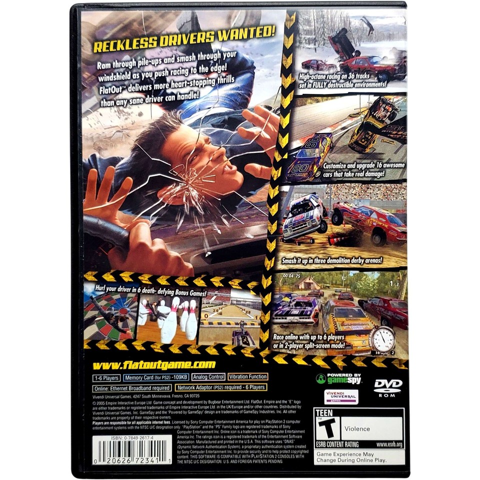 Flatout - Sony Playstation 2 PS2 Pristine Tested 1Y Guarantee ...