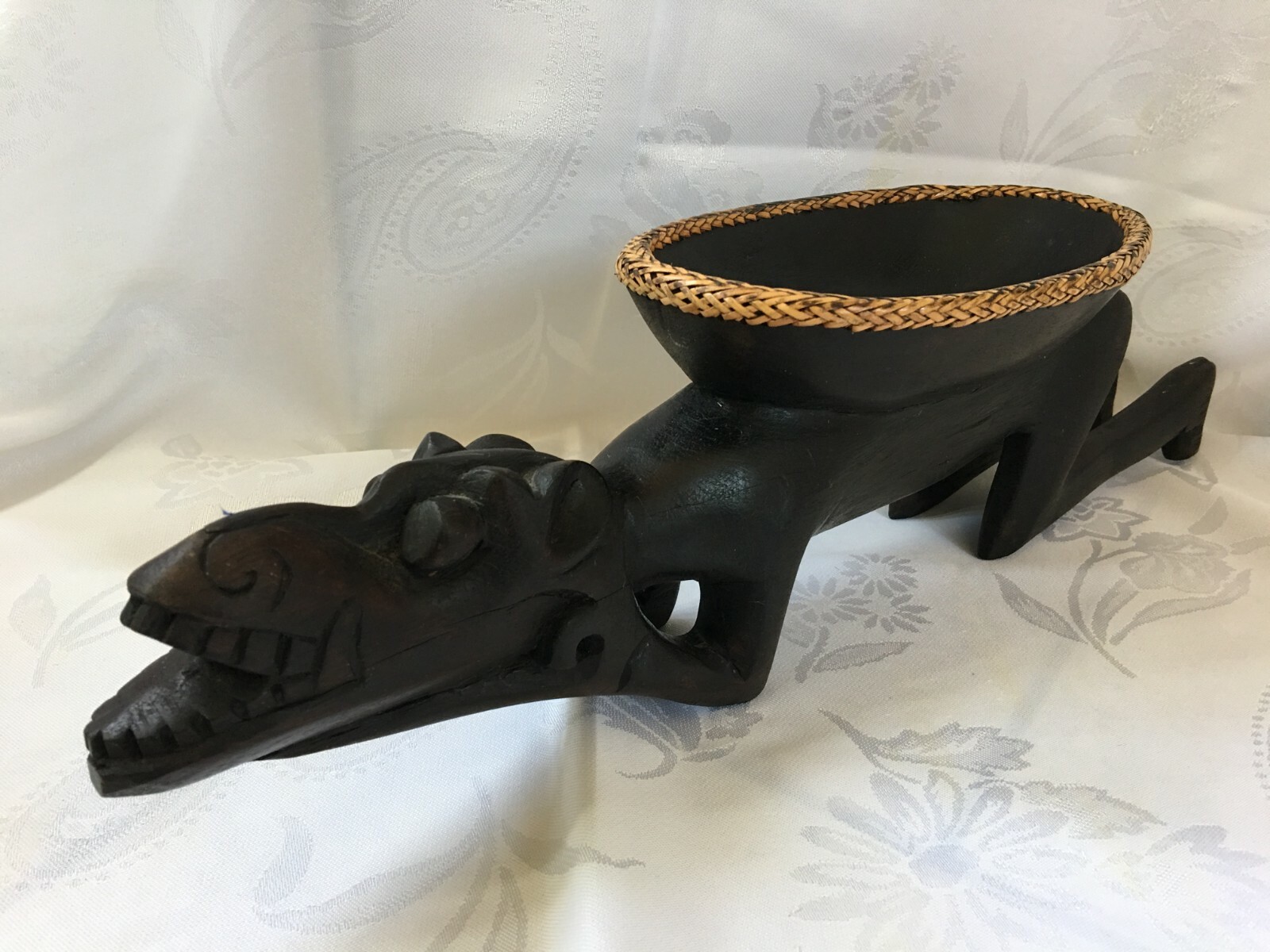 Vintage Wood Carving Camel Fruit Bowl/ Wooden Camel Bowl/ Centerpiece ...