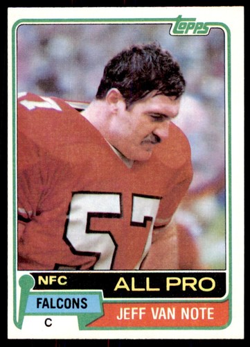 1981 TOPPS: JEFF VAN NOTE ATLANTA FALCONS #70 | eBay